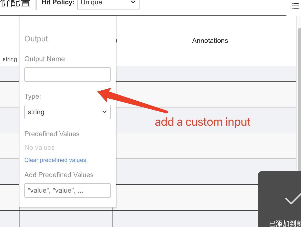 How To Add A Field In Decision Table Modeler Forum Bpmn io